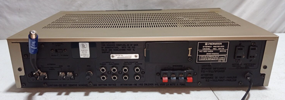 Vintage Pioneer SX-5 Computer Controlled AM FM Stereo Receiver - Silver ...