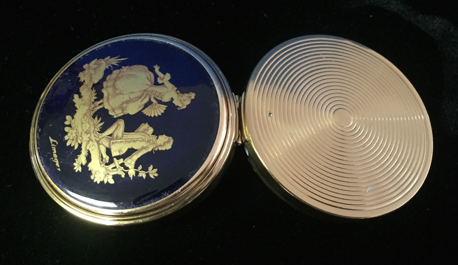 Vintage Patrys French Limoges Powder Compact | eBay