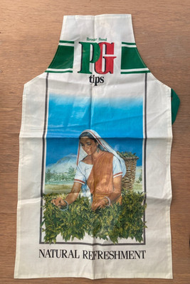 Vintage Apron Brooke Bond PG Tips Tea Cotton & PVC 1970s 1980s Vintage ...