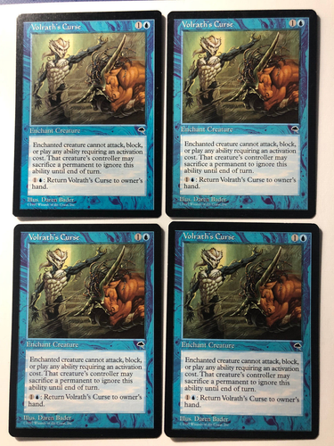 4x Volrath's Curse Vintage Tempest Magic Cards, FREE SHIPPING | eBay