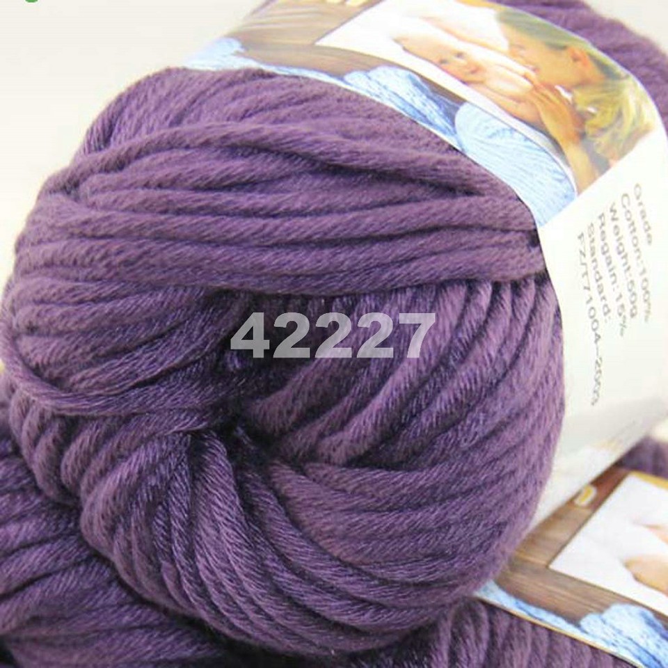 Sale 1Balls X 50g Chunky Cotton Hand Knitting Yarn Rugs Blankets ...