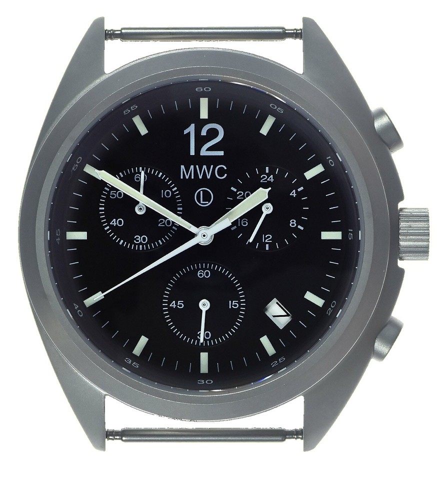 MWC Mecha-Quartz Hybrid Military Pilots Chronograph | Sapphire Crystal ...
