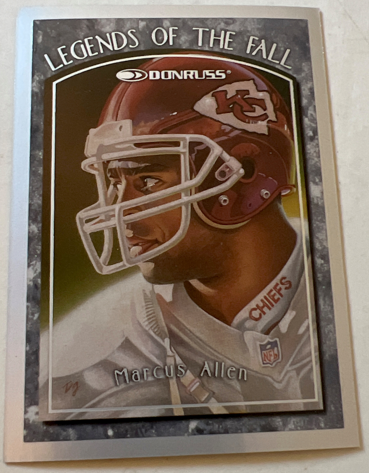 MARCUS ALLEN 1997 DONRUSS LEGENDS OF THE FALL SP INSERT #9 9082/10,000 ...