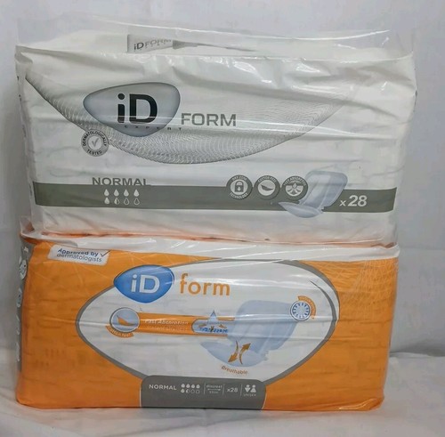 Id Form Incontinence Pads New Packs Of 28 Pads 53 Cm 5.5 Absorbency ...