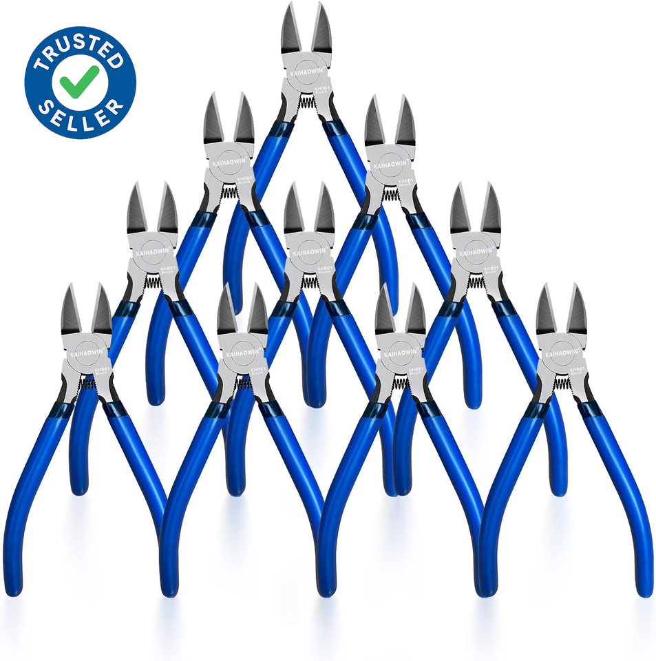 Wire Cutters 10 Pack, 6 Inch Dikes Small Wire Cutters Flush Cutters ...