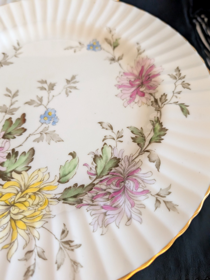 VINTAGE PARAGON AUTUMN GLORY #2890PINK YELLOW FLOWERS LOT 4 BREAD ...