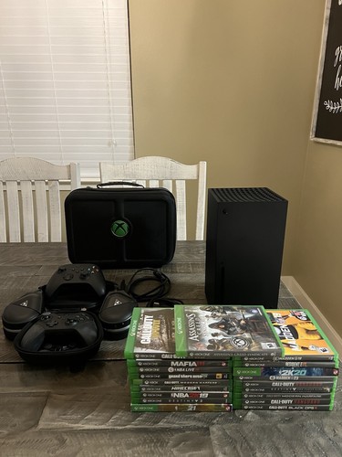 Xbox Series X Console Bundle with Games, 2 Controllers, Headset, and ...