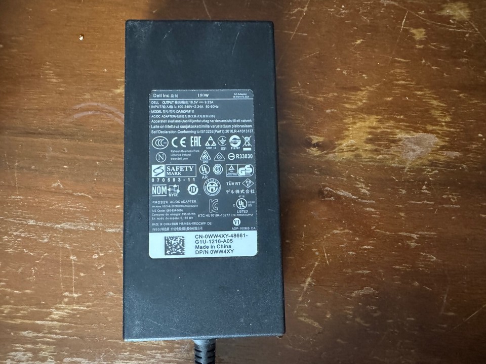 Original Genuine Dell DA180PM111 180W Laptop Power Supply Charger | eBay