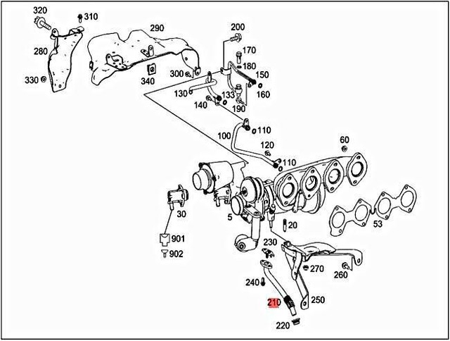 Genuine Mercedes-Benz Oil Return Tube 2710900277 OEM for sale online | eBay