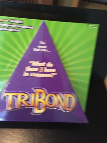 2485) TRIBOND BOARD GAME 2005 MATTEL RIDDLES+CATEGORIES FAST PACED FUN ...