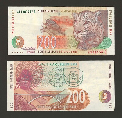 SOUTH AFRICA 200 Rand 1994, P-127a, Sign: Stals, Original Crispy ...