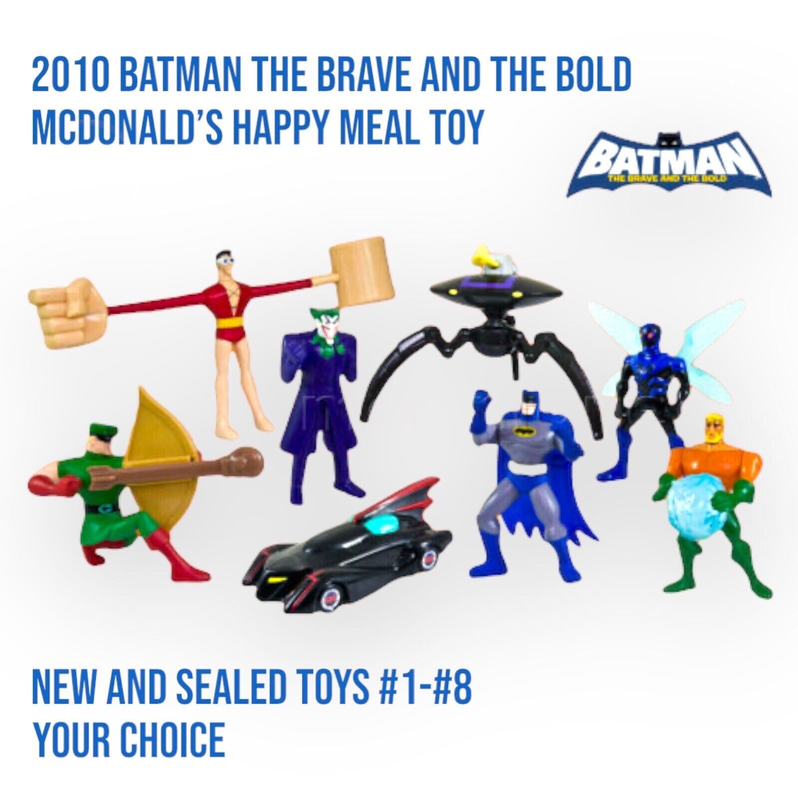 2010 McDonalds BATMAN BRAVE AND THE BOLD Toy Action Figure DC Comics ...