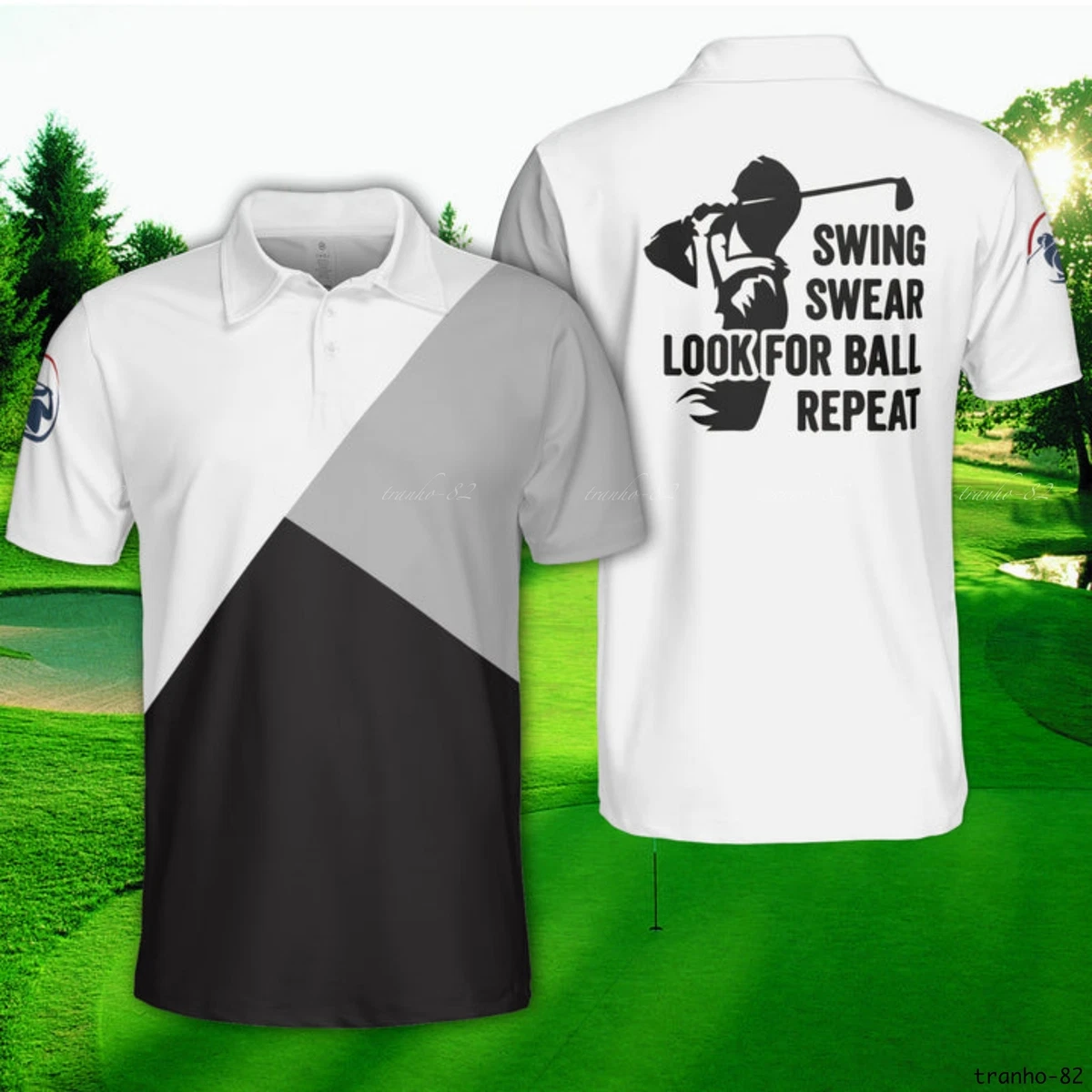 Black Golf Shirt Template
