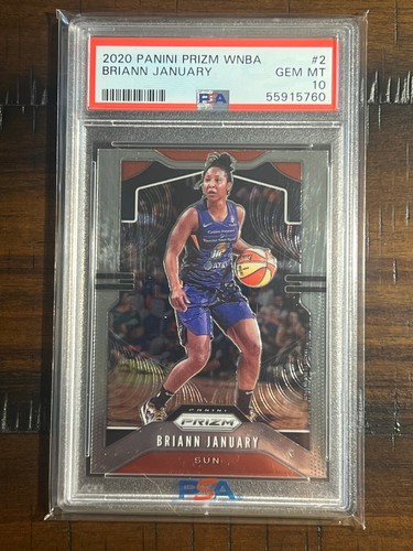 2020 Panini Prizm WNBA Briann January Connecticut Sun #2 PSA MINT 10 ...