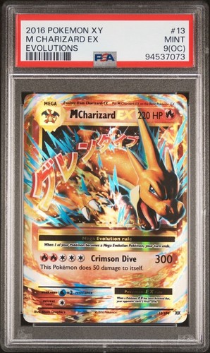 2016 Pokemon XY Evolutions #13 Mega Charizard EX PSA 9 (OC) Card MINT ...