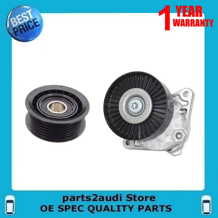 DRIVE BELT IDLER PULLEY AND TENSIONER; OE SUPPLY FITS MERCEDES BENZ ...