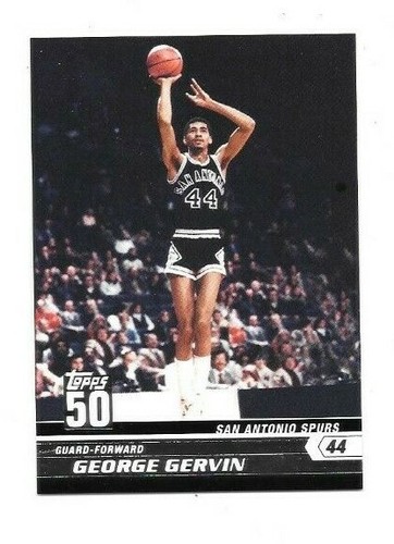 GEORGE GERVIN THE ICE MAN 2008-09 TOPPS 50TH ANNIVERSARY CARD SPURS ...