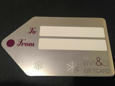 MARKS & SPENCER ( UK ) Holiday Gift Tag ( 2011 ) Die-Cut Foil Gift Card ...