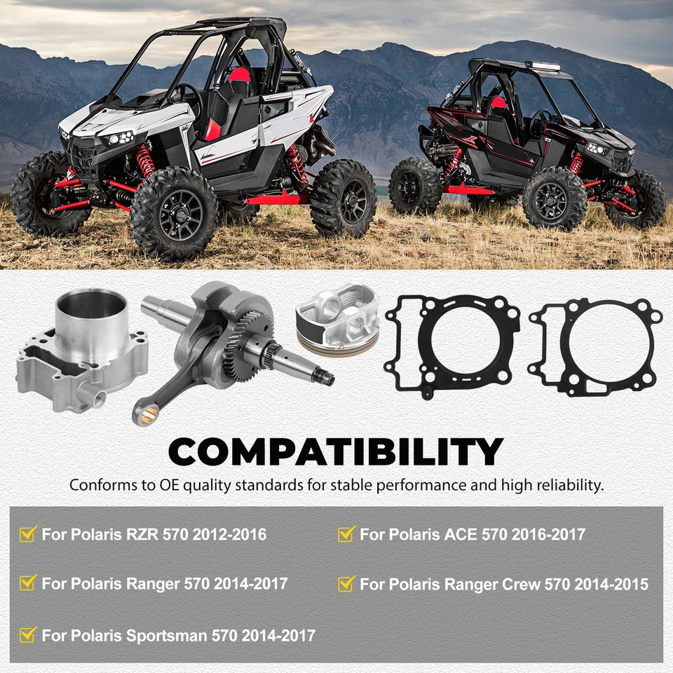 Crankshaft Cylinder Engine Rebuild Kit 2204729 For Polaris RZR ...