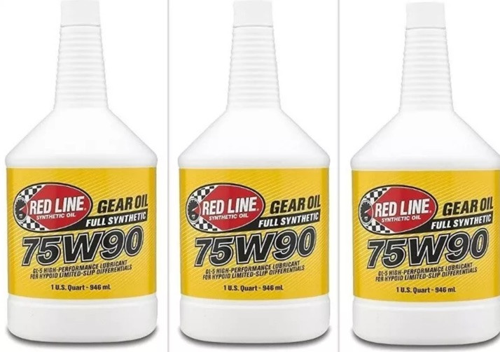 Red Line 57904 75W90 Full Synthetic Transmission Gear Oil Fluid LSD (3 ...