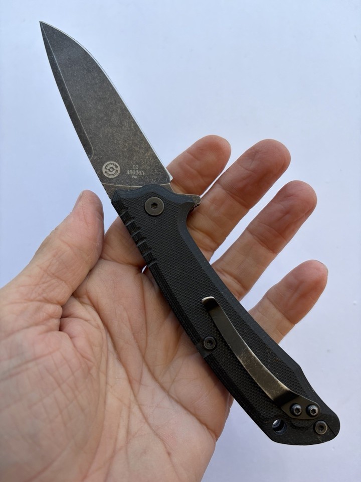 AMERICAN BUFFALO KNIFE & TOOL ELITE FOLDING BALL BEARING KNIFE BLACK ...