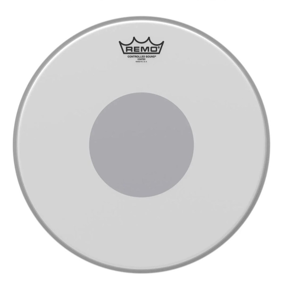 Remo 13" Controlled Sound Drum Head Skin Coated w/ Bottom Black Dot CS ...