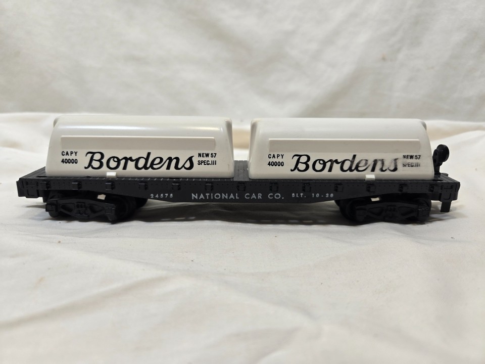 American Flyer 24575 National Car Co Flat Car W/ Bordens Loads | eBay
