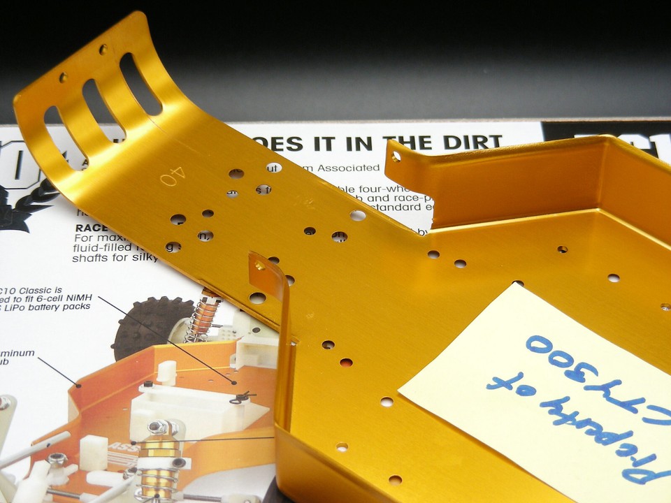 Team Associated RC10 Classic 40th Anniversary #0453 Gold Tub Chassis ...