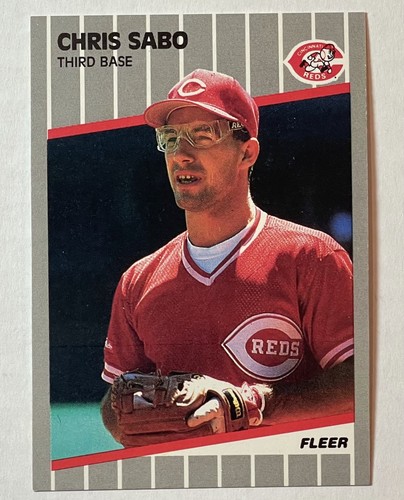1989 Fleer #170 Chris Sabo Cincinnati Reds Rookie | eBay