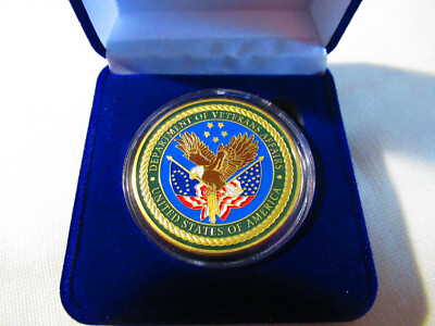 Dept of Veteran Affairs Challenge Coin w/ Presentation Box | eBay