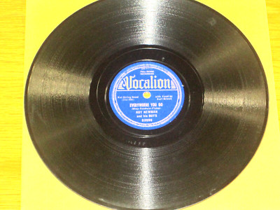 COUNTRY 78 RPM - ROY NEWMAN & HIS BOYS - VOCALION 03999 - "EVERYWHERE ...