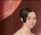August Grahl (1791-1868) "Young lady in white", high quality miniature ...