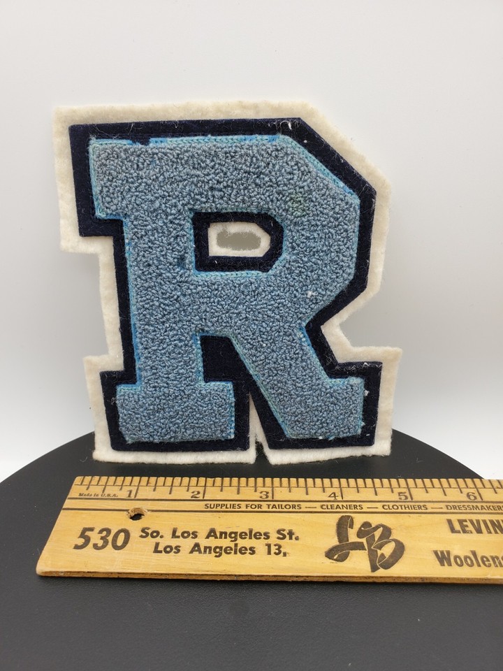 Vtg 1970s High School Athletic Letter "R" for Jacket, Costume, Decor ...
