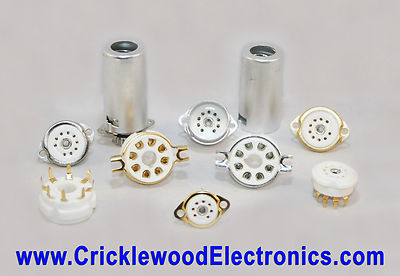Valve Vacuum Tube Base Socket B9A 9 Pin, Octal 8 Pin, B7G 7 Pin Gold or ...