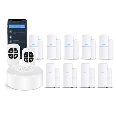 12 Pack Smart Security Remotes Home Alarm System DIY Alert Door/Window ...