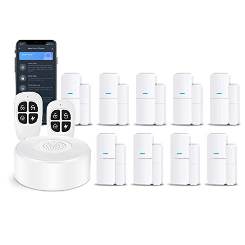 12 Pack Smart Security Remotes Home Alarm System DIY Alert Door/Window ...