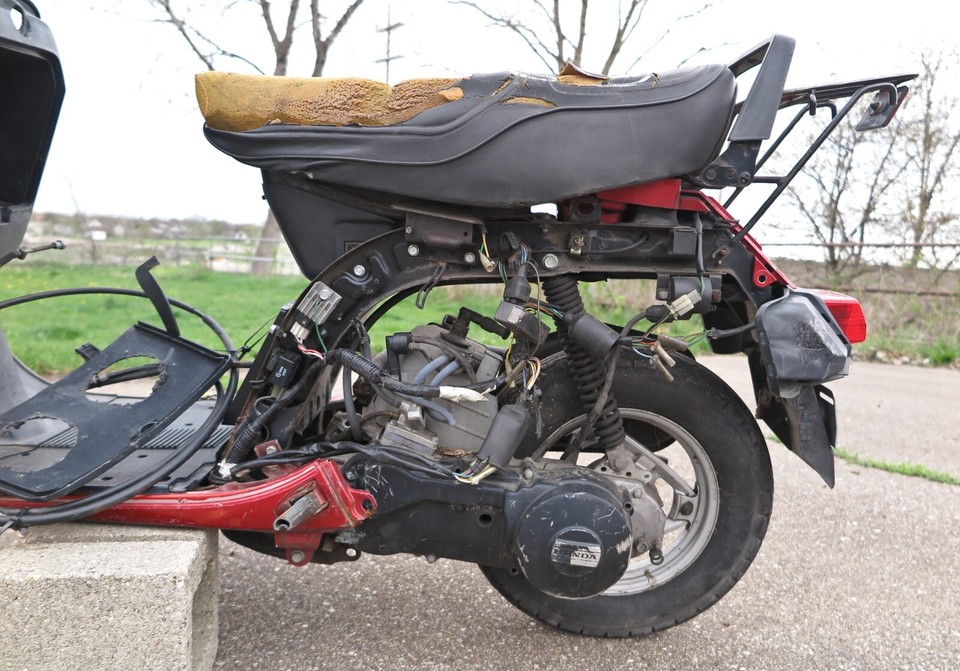 FRAME ONLY from a 1984 Honda Aero 80 NH80 Scooter Moped Part Out | eBay