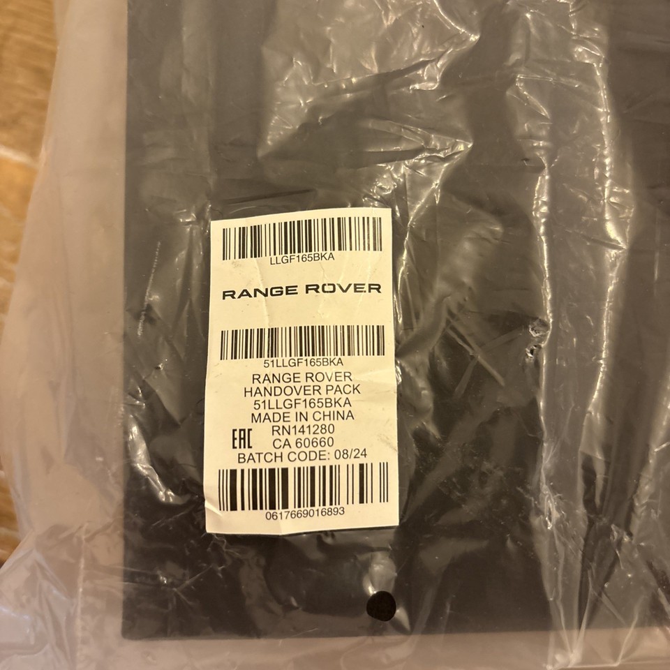 Genuine Land Rover Range Rover Handover Pack 51LLGF165BKA | eBay
