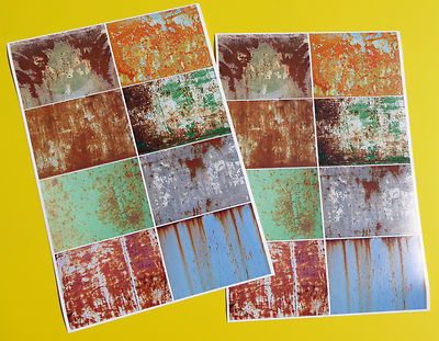 10th scale RC Vintage RUSTY PATINA panels Decals stickersto fit rock ...