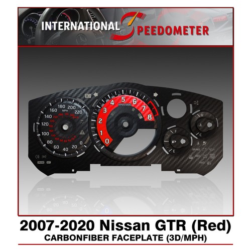 Speedometer Faceplate Fits a 2007-2020 Nissan GT-R R35 Carbonfiber ...