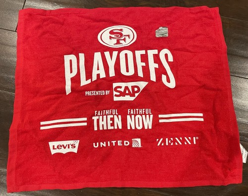 SF 49ers Playoffs Rally Towel vs Green Bay NFC Championship SGA 1/19 ...