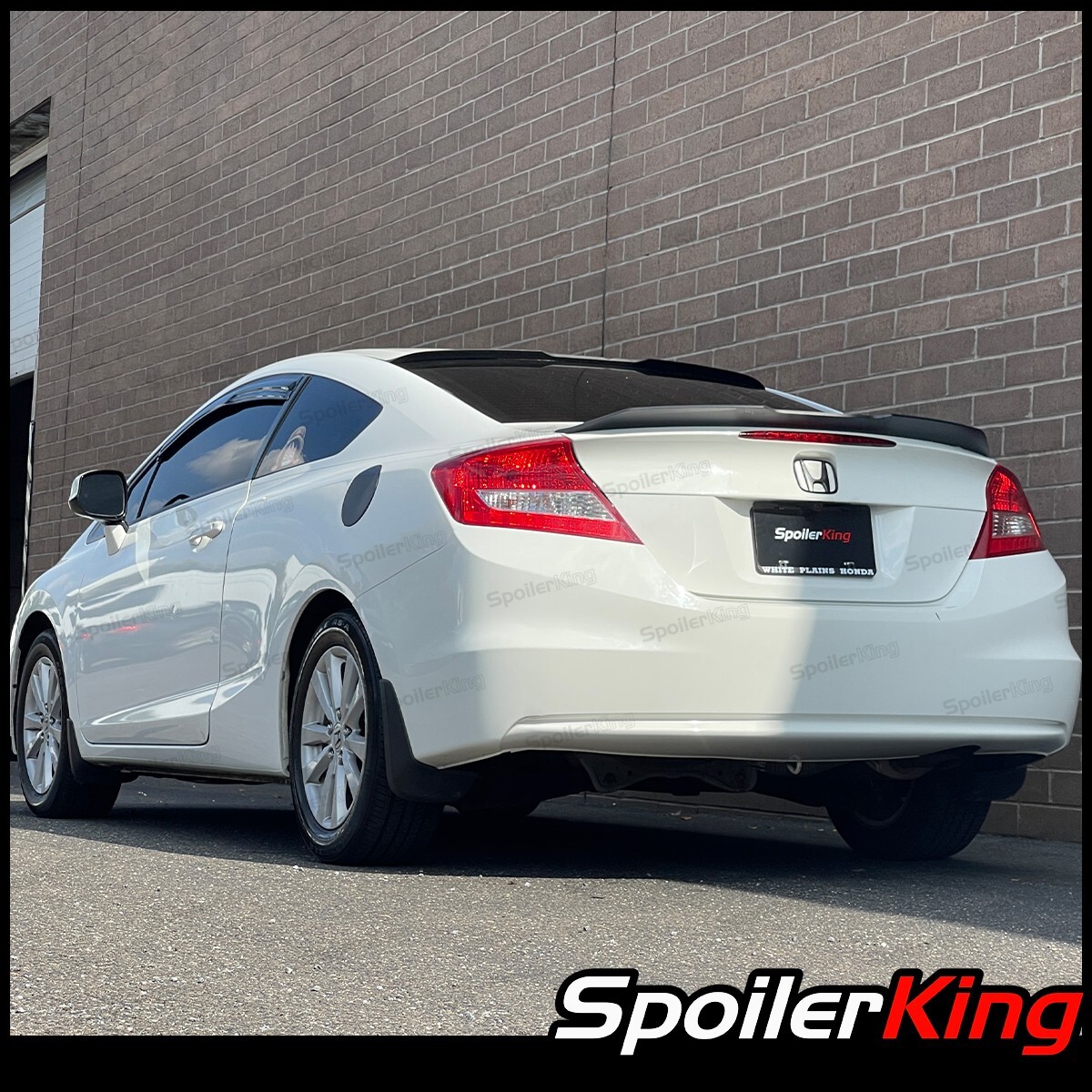 Rear DUCKBILL Trunk Lip Spoiler Wing (Fits: 2012-2015 Honda Civic 2dr FG3) 467BC | eBay