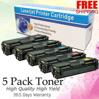 5-Pack Toner Set for Samsung C1860FW C1810W CLP-415NW CLX-4195FW CLT ...