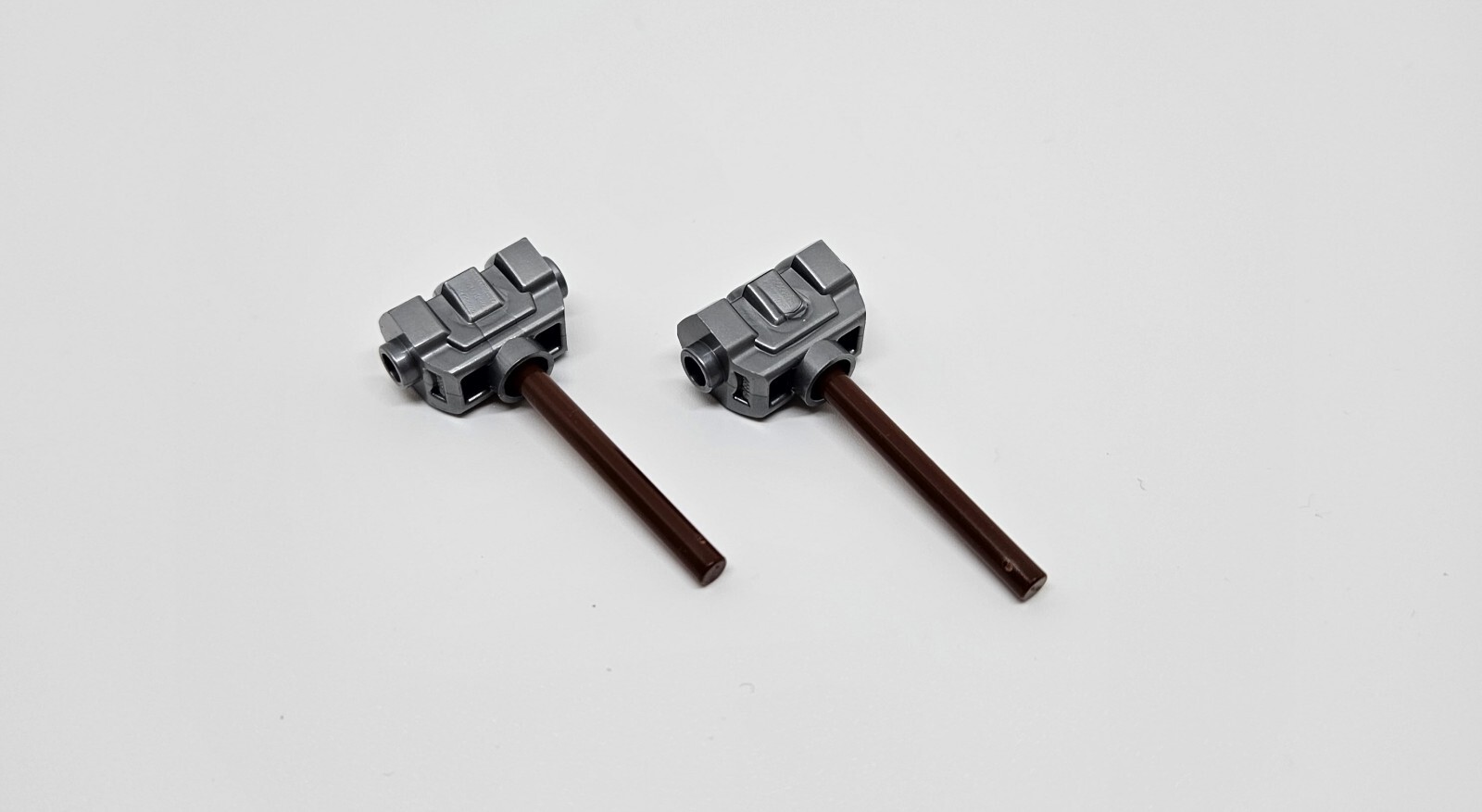LEGO hammer head for NINJAGO/SUPER HEROES FLAT SILVER 11106 NEW X2 (M9 ...