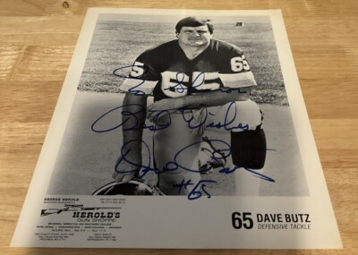AUTOGRAPHED B&W 8 x 10 PHOTO #65 DAVE BUTZ Washington Redskins | eBay