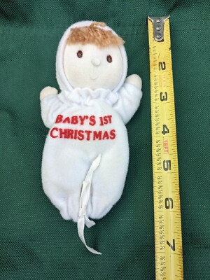 VINTAGE RUSS BABY'S 1ST CHRISTMAS PLUSH ORNAMENT ITEM NO. 278 RUSS ...