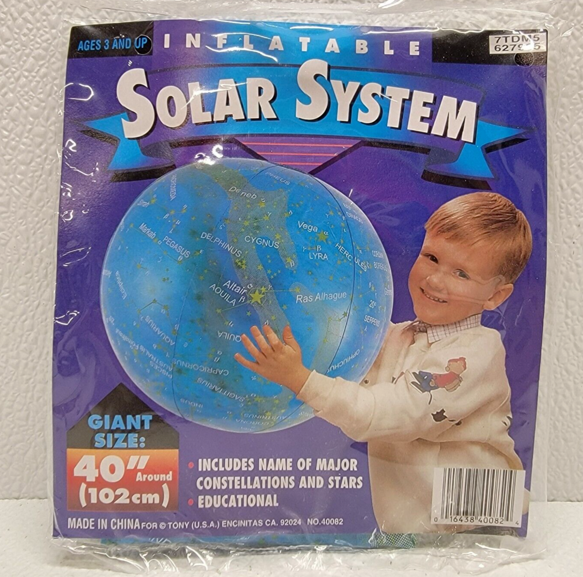 Solar System Beach Balls PVC Airtight Inflatable Moon Earth Balls LED