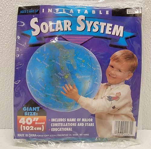 New 40" Inflatable Beach Ball Solar System Major Constellations Stars ...