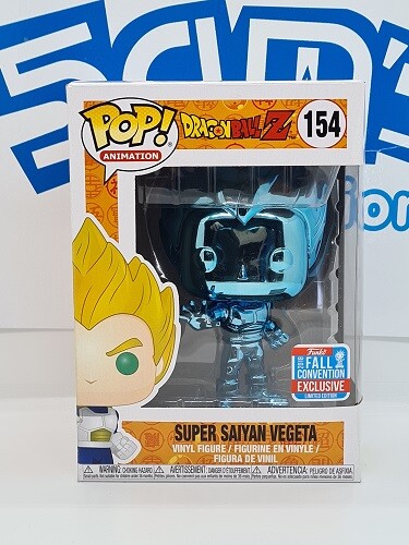 Dragon Ball Z Super Saiyan Vegeta Blue Chrome NYCC 2018 Funko Pop ...