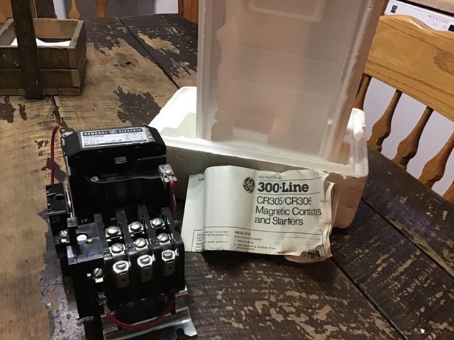 GE General Electric Cr306d0 Motor Starter Size 2 110/120 VAC Coil ...